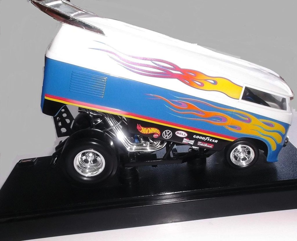 Customized VW Drag Bus “Blue & White W/Flames Hotwheels Collectibles ...