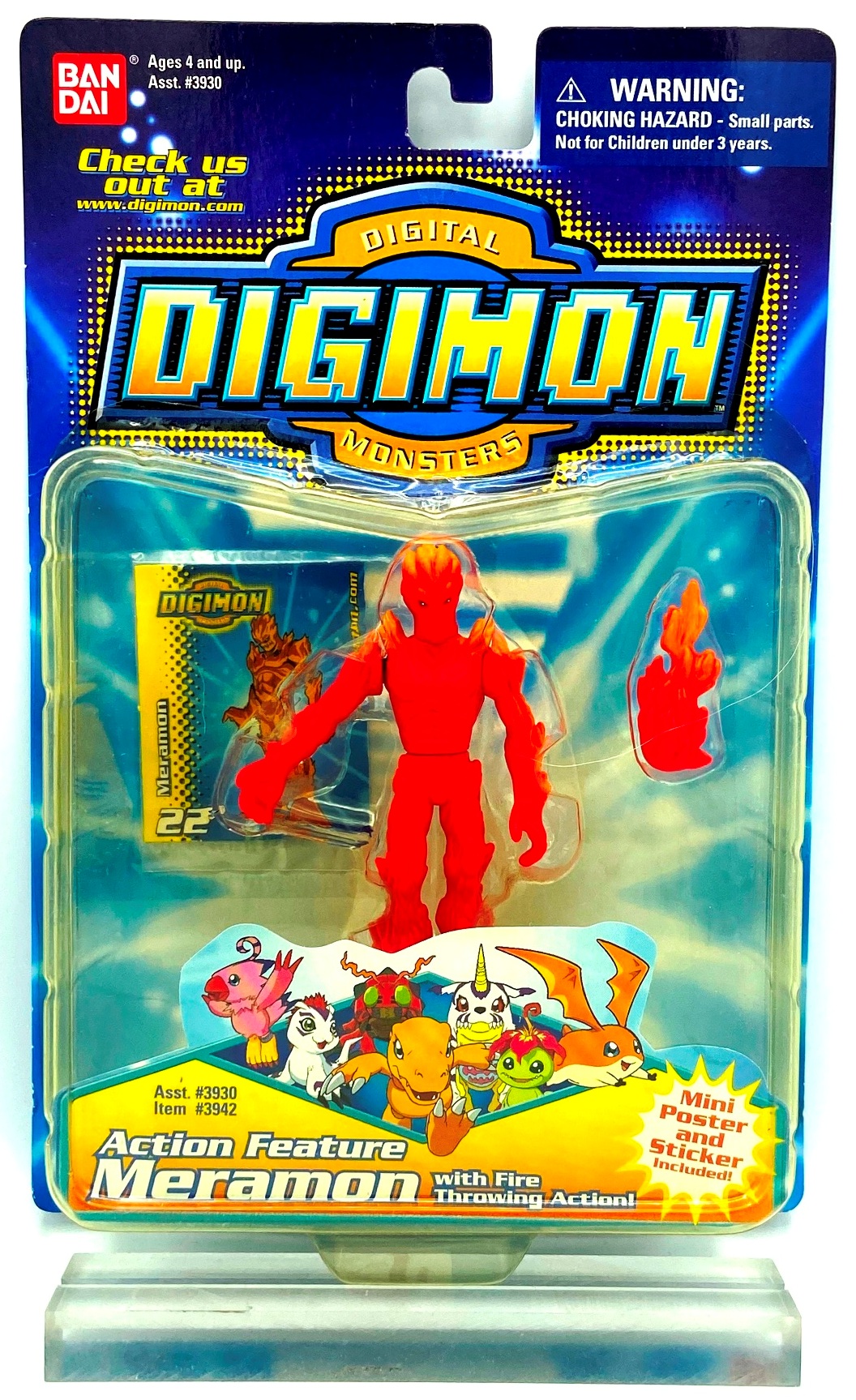 Vintage 1999 Season 1-Original Series-1 Digital Monsters Meramon #22 ...