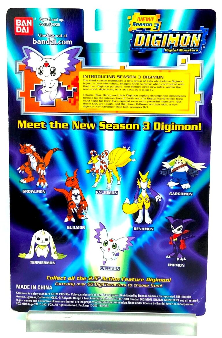 Vintage 2001 Season 3-Original Series-3 Digital Monsters Guilmon #360 ...