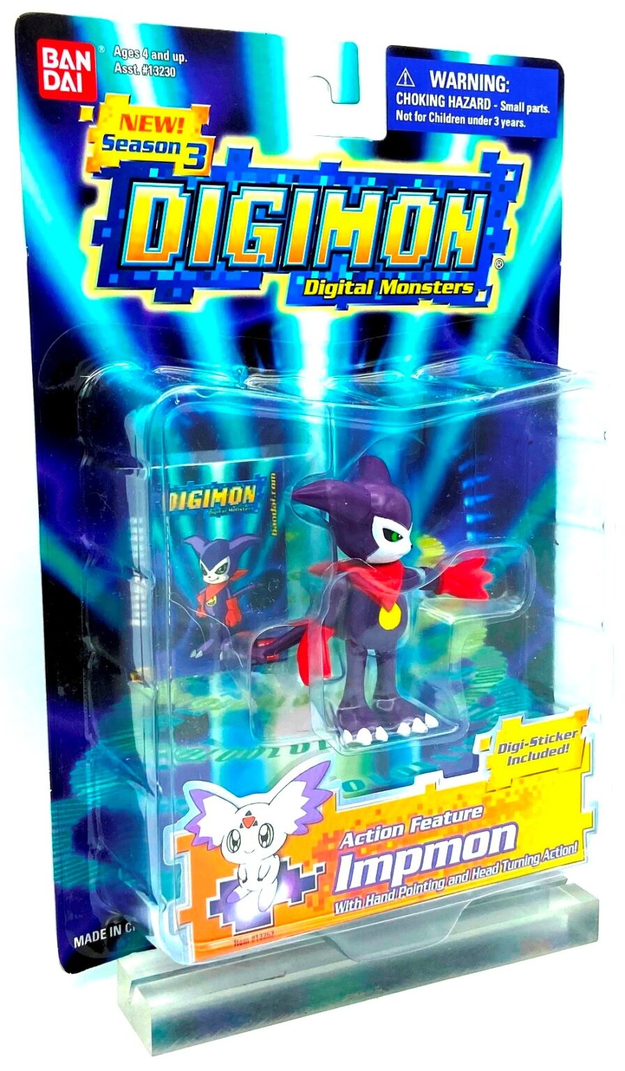 Vintage 2001 Season 3-Original Series-3 Digital Monsters Impmon #369 ...