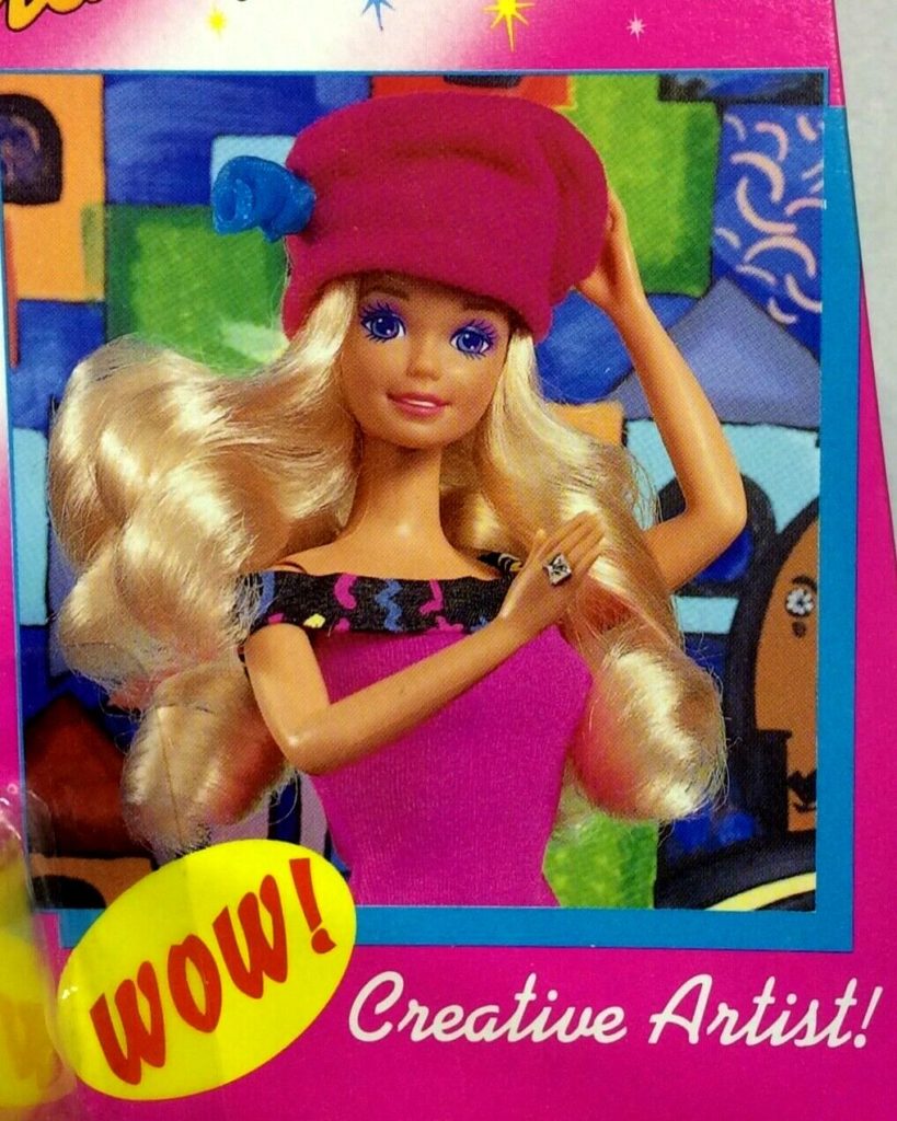 Magic Change Hair Barbie (Creative Artist! With Pink Stand) “Rare ...