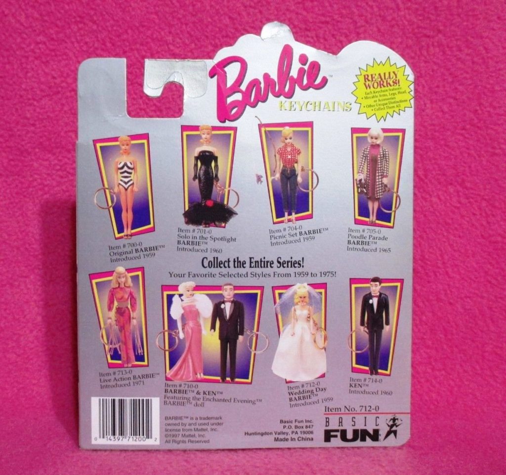 1959 KeyChain -Wedding Day Barbie (Vintage Barbie KeyChain) “Rare ...