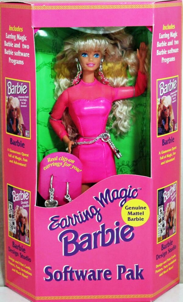 Earring Magic Barbie (Radio Shack "Exclusive Blonde Barbie and Software ...