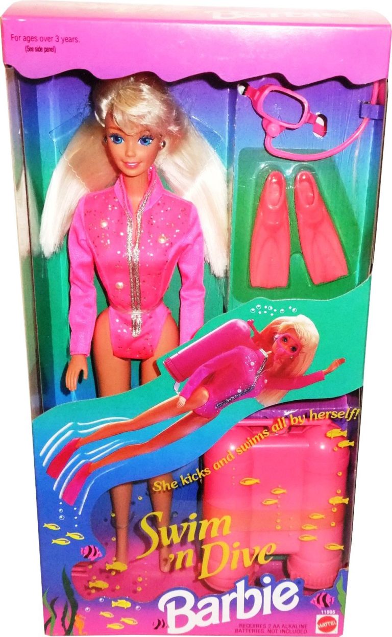 Swim n Dive Barbie “Blonde” (Mattel Playline Vintage Collection) “Rare ...
