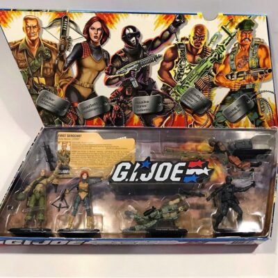 G.I. Joe Battle Set #1 ("Exclusive 5 pc Box Set"!) "A Real American ...