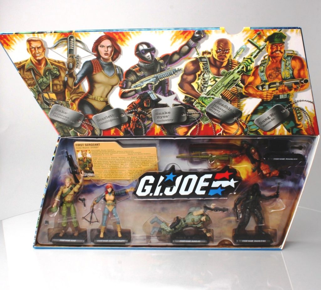 G.I. Joe Battle Set #1 ("Exclusive 5 pc Box Set"!) "A Real American ...