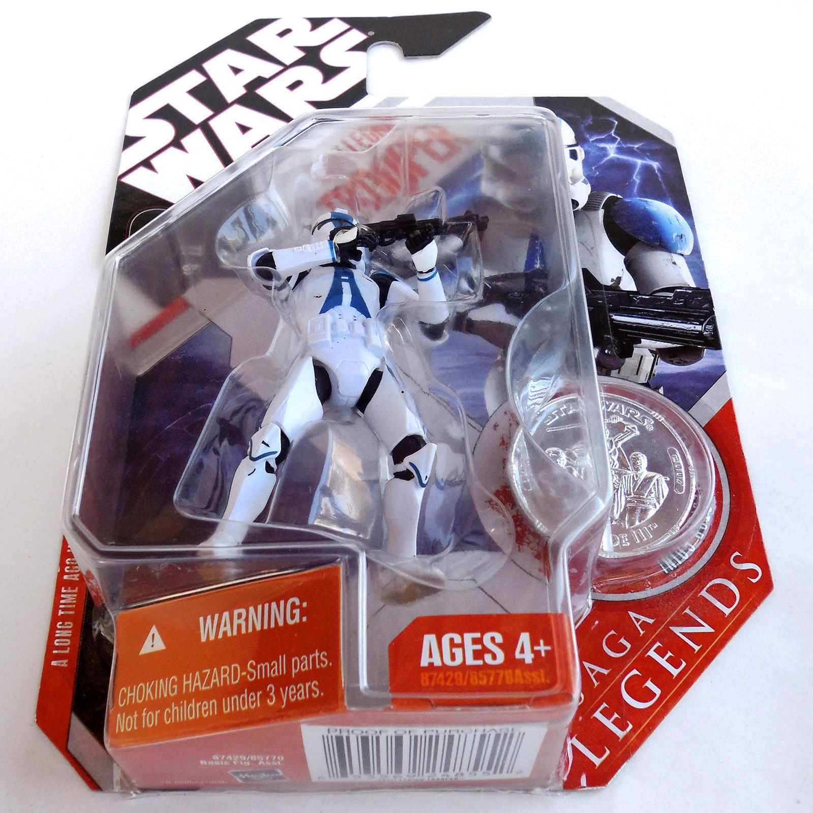 501st Legion Trooper w/DC-15 Blaster Pistol & Exclusive Silver ...