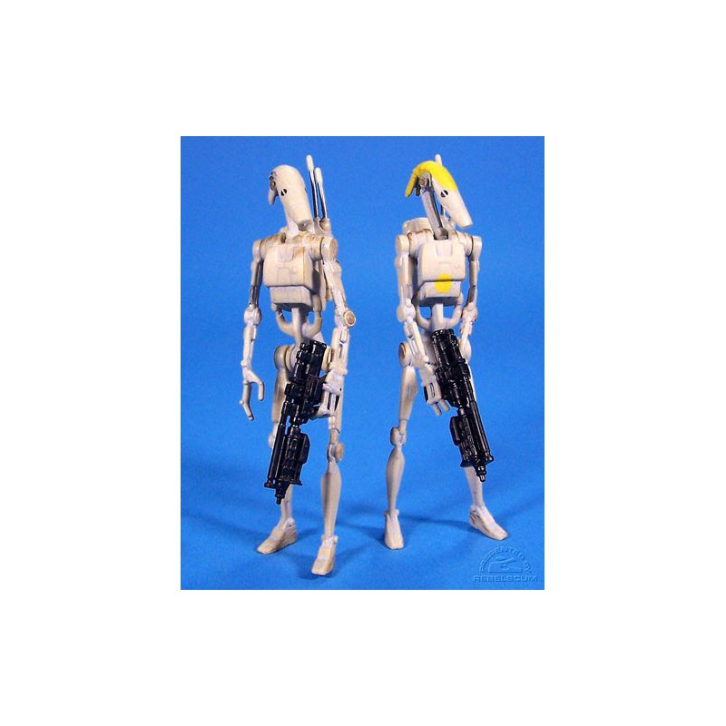 Battle Droids (Damaged Droid) & (Yellow Stripe Droid Commander) “w ...
