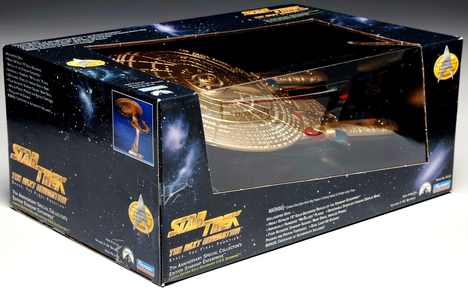 USS Enterprise “Gold-NCC-1701-D” Exclusive Limited Edition (Star Trek ...