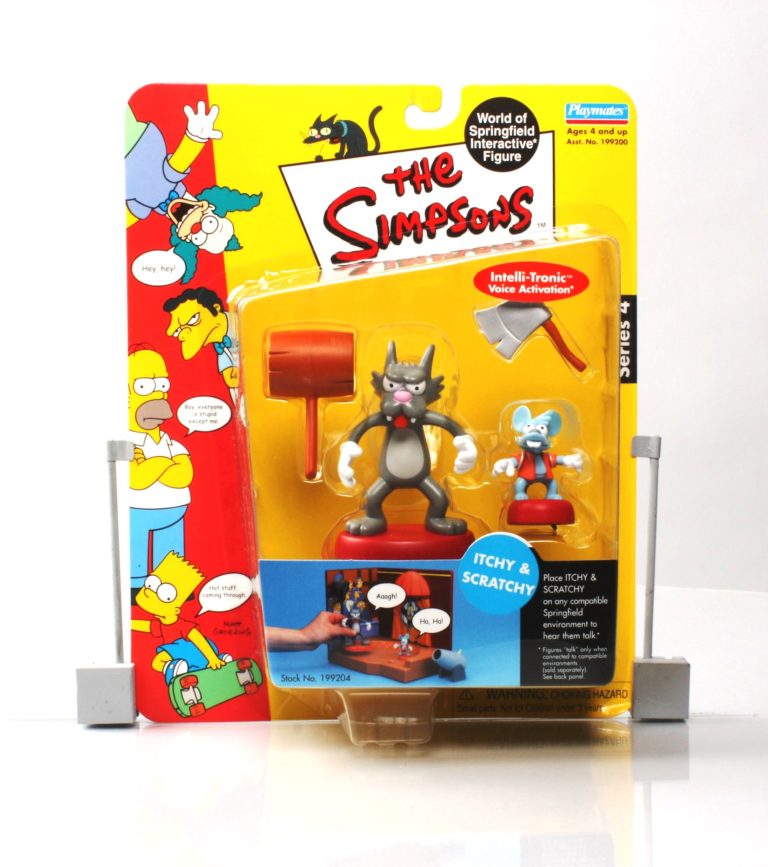 Itchy and Scratchy “World Of Springfield Interactive Figure!” (The ...