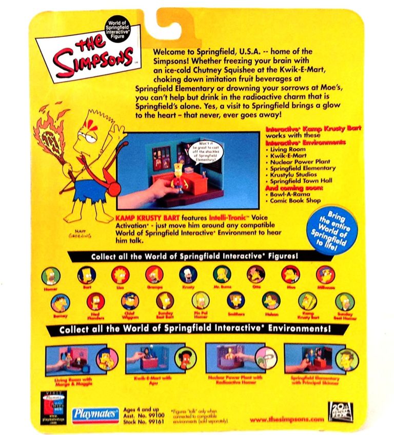 Kamp Krusty Bart “World Of Springfield Interactive Figure!” (The ...