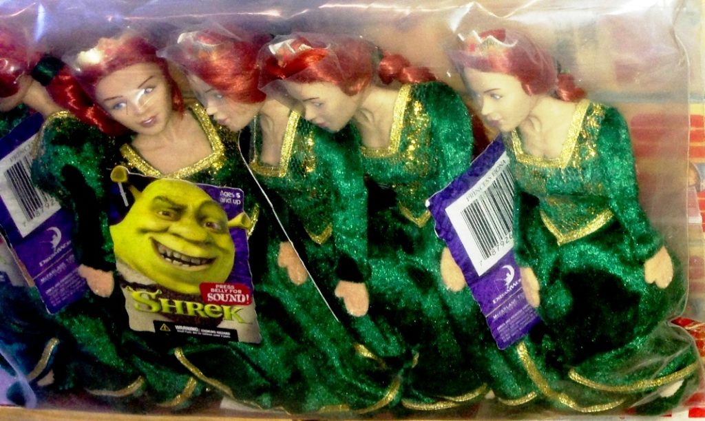 PRINCESS FIONA "With Sound Chip" (SHREK "Single" BEAN BAG PLUSH) "Rare ...