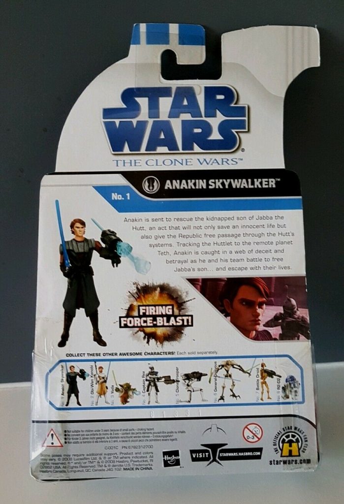 Anakin Skywalker (“w/Firing Force Blast”) Star Wars: The Clone Wars ...