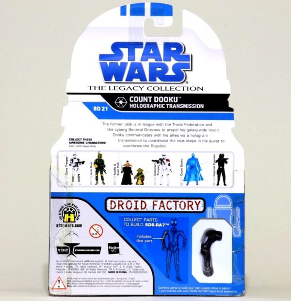 Count Dooku -Holographic Transmission (“w/Build a Droid-Droid Factory ...