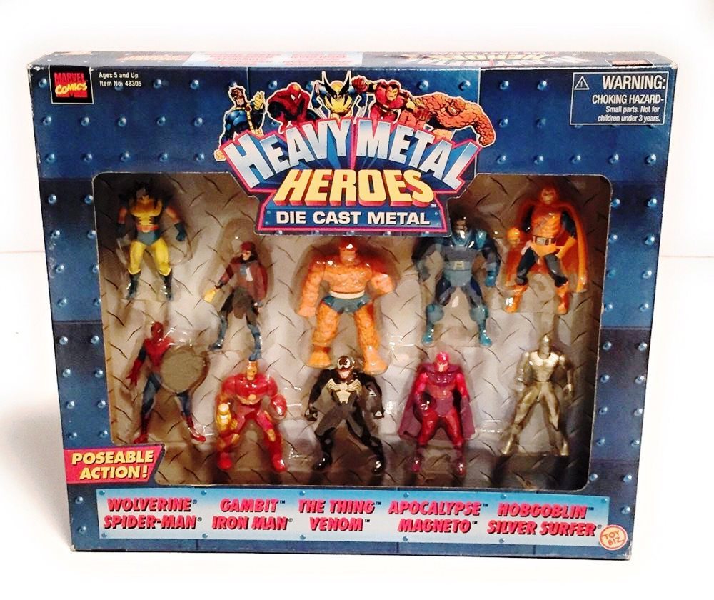 Heavy Metal Heroes “Poseable Diecast 10-Pk” (Marvel Heavy Metal Diecast ...