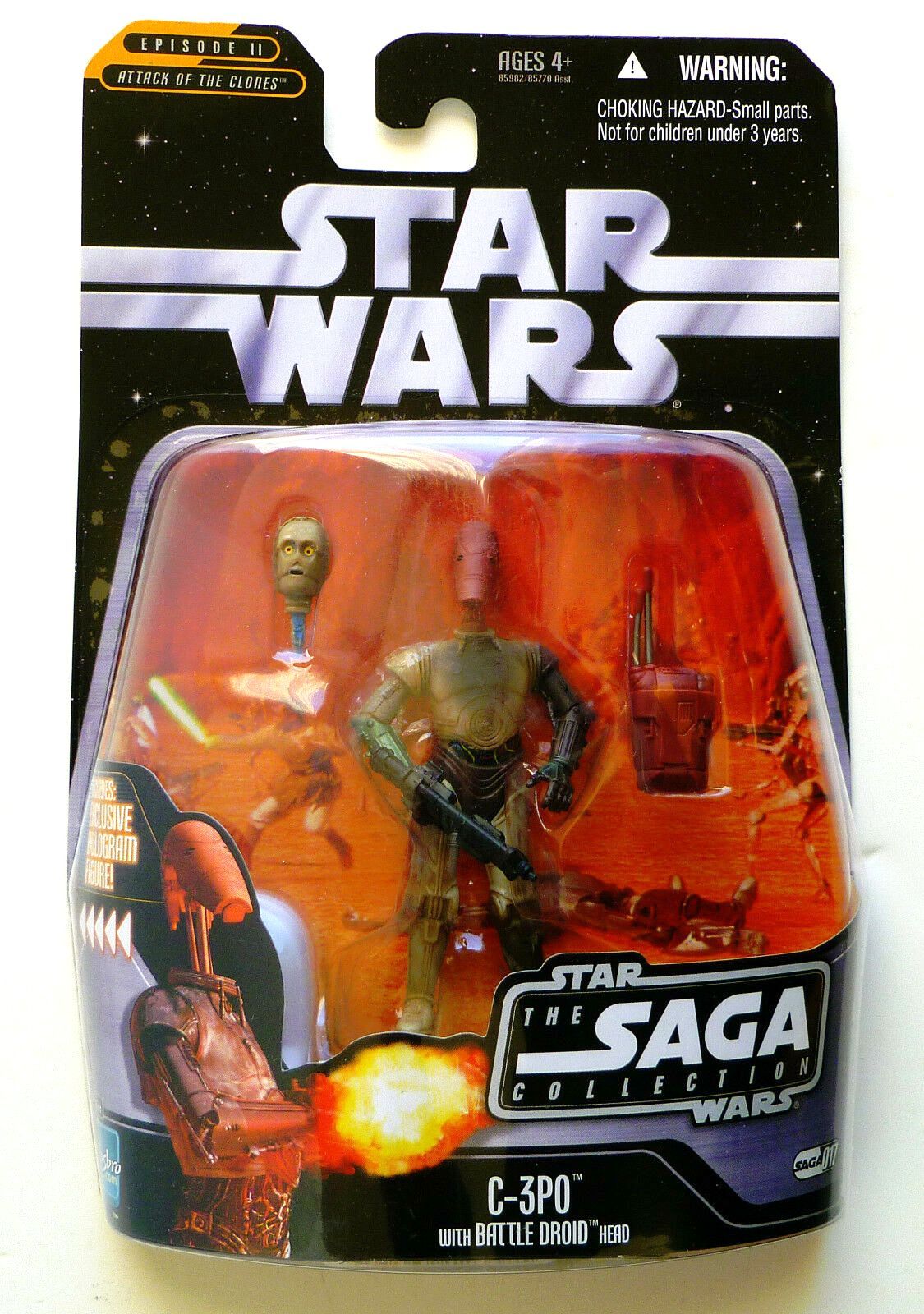 C-3PO “With Battle Droid Head Blue Hologram- saga-#017a)” (Star Wars ...