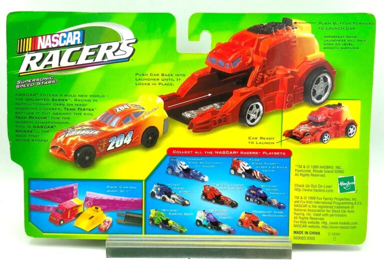 1999 Nascar Racers Flyer Steve Sharp Race Car/Mobile Pit Launcher