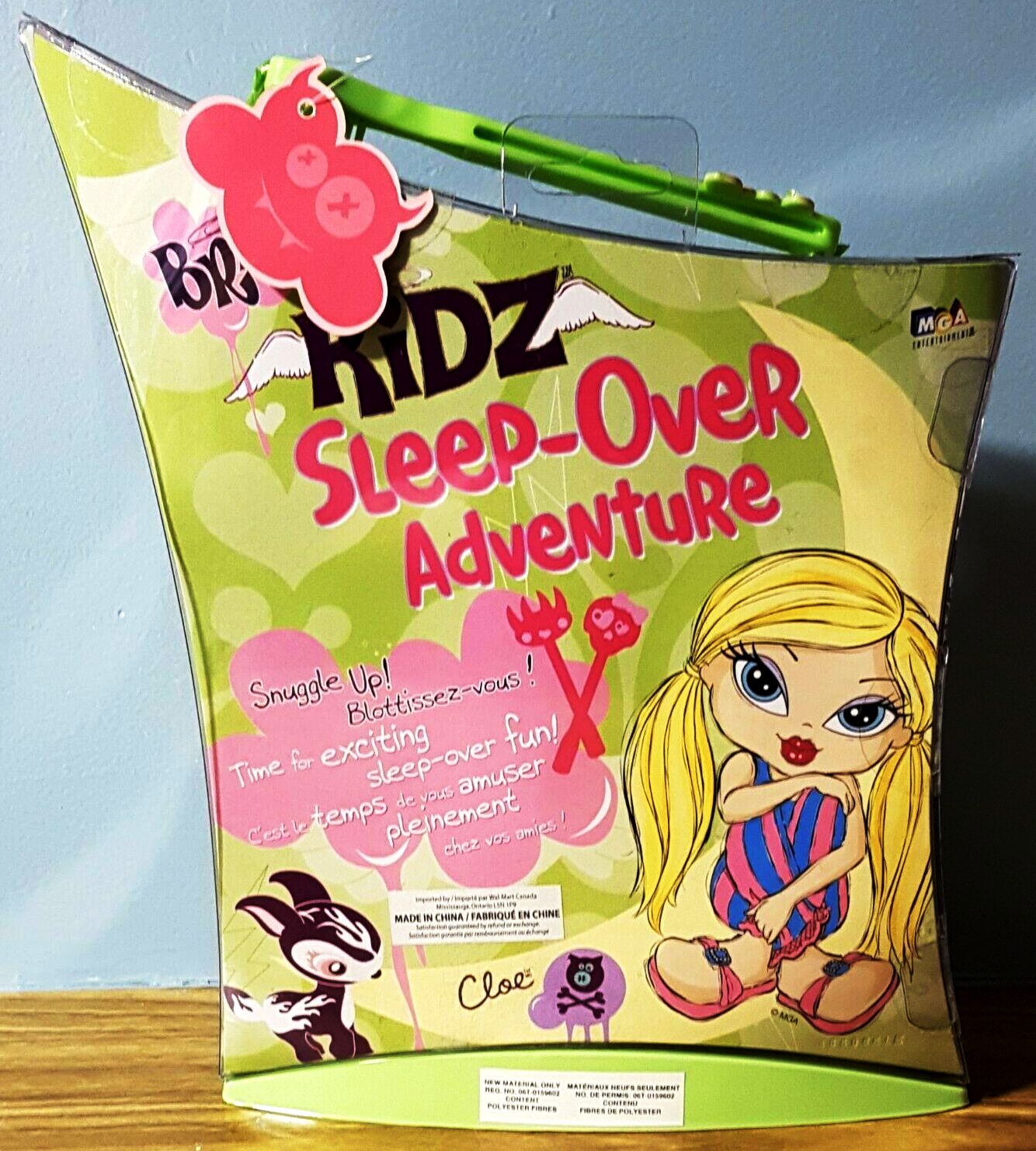 2007 Bratz Kidz Cloe Sleep-Over Adventure Includes (2) Outfits