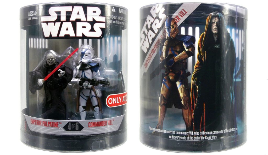 Emperor Palpatine & Commander Vill (“2-Pack #4 of 6”) Star Wars: Target ...