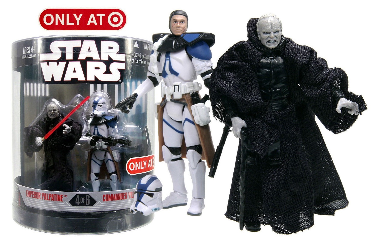 Emperor Palpatine & Commander Vill (“2-Pack #4 of 6”) Star Wars: Target ...