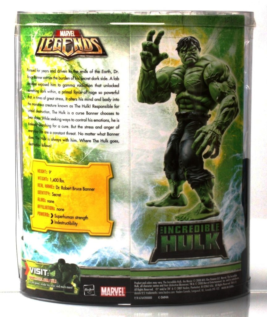 Incredible Hulk "Target Exclusive 7 inch Scale Limited Edition Action ...