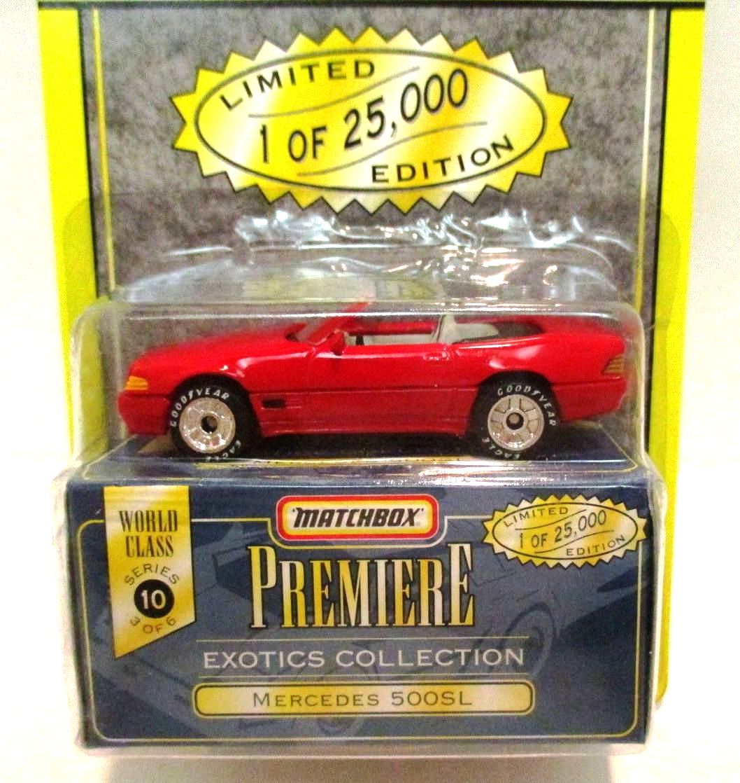 Mercedes 500SL “Red- 1 of 25,000”! (Matchbox “Premiere World Class ...