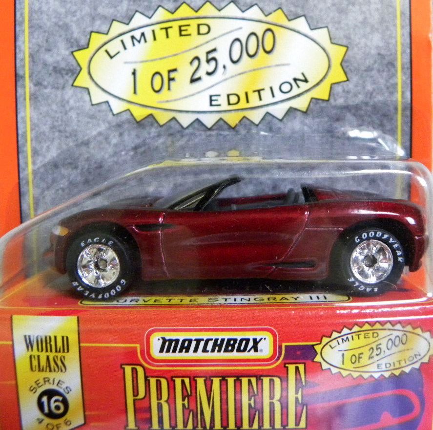Corvette Stingray III “Dark Red – 1 of 25,000”! (Matchbox “Premiere ...