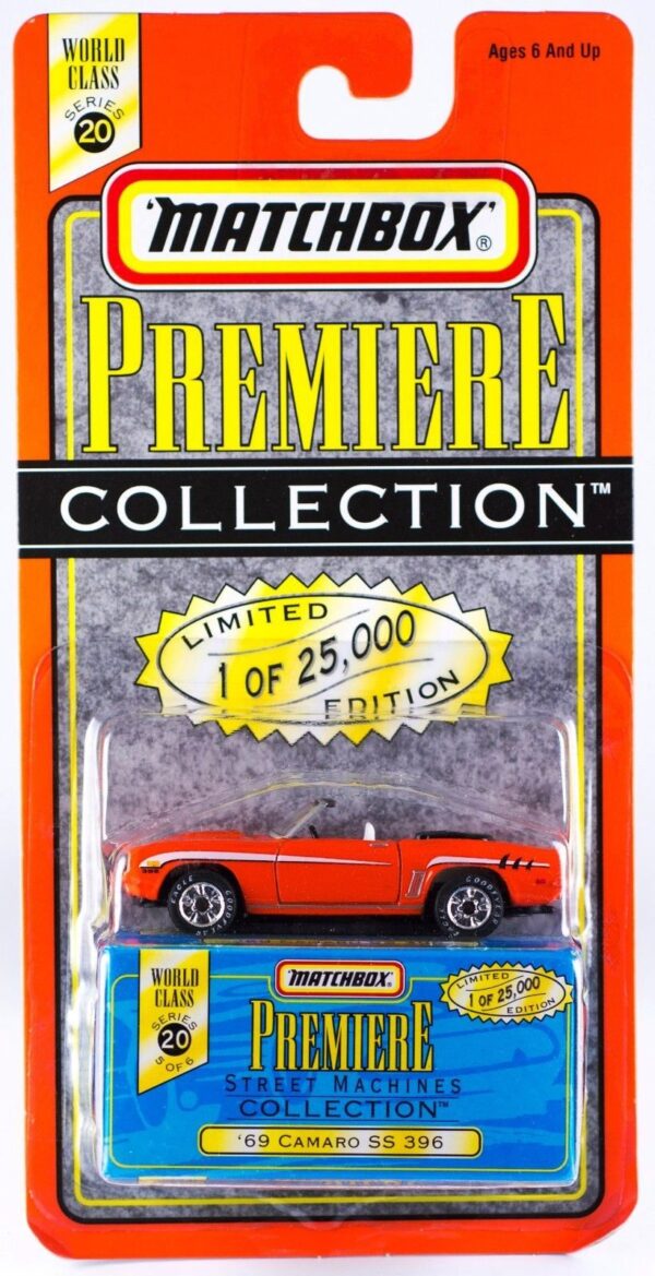 1969 Camaro SS 396 “Convertible Orange – 1 of 25,000”! (Matchbox “Premiere World Class Street ...
