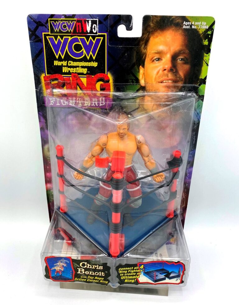 WCW/NWO Ring Fighters Authentic Figures! Chris Benoit (The Crippler!) w ...