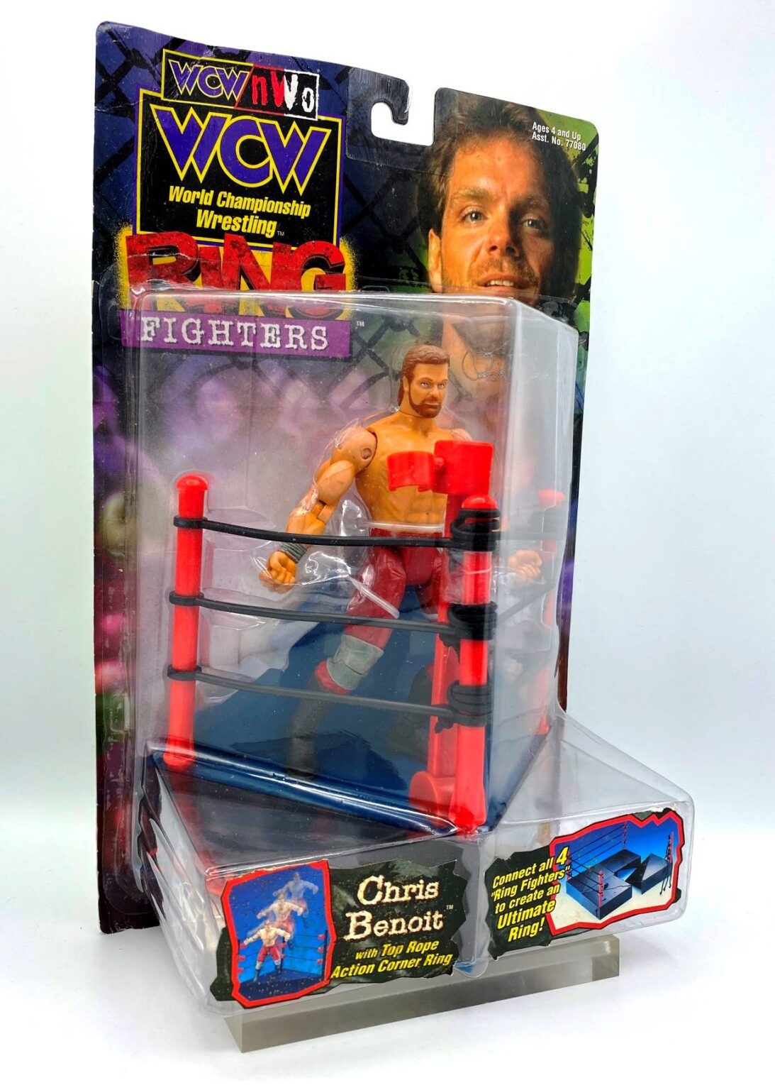 WCW/NWO Ring Fighters Authentic Figures! Chris Benoit (The Crippler!) w ...