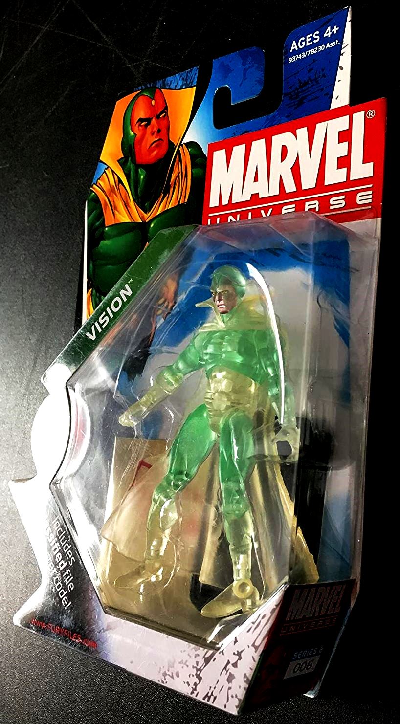 2009 Marvel Universe Vision (Translucent Variant) w/File & Code