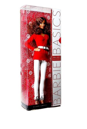 2011 Barbie Basics-Long Curly Afro-Red V-Neck Top Model No. 02