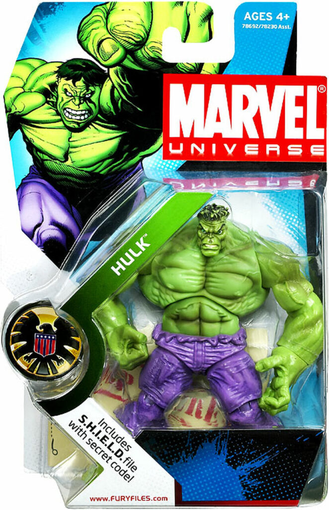 2008 Marvel Universe Green Incredible Hulk S.H.I.E.L.D File/Code