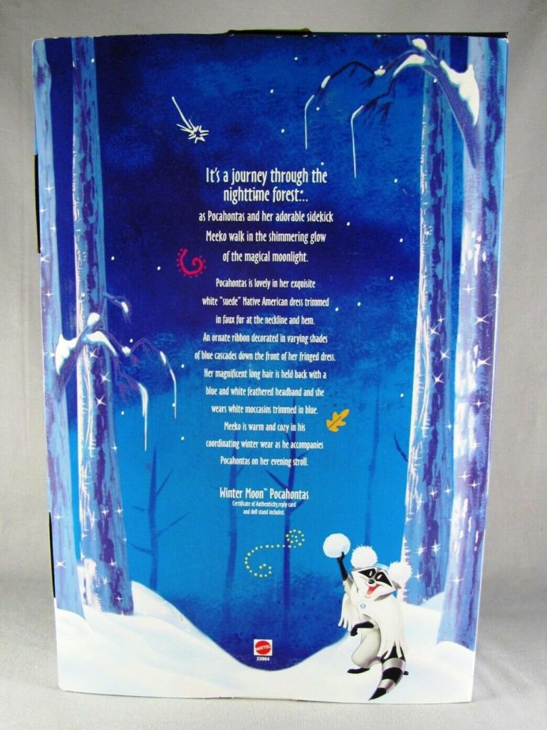 Pocahontas “Disney’s Winter Moon Doll w/Sidekick Meeko” (Disney's ...