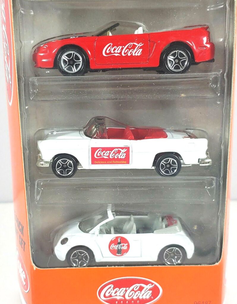 COCA-COLA “w/Yellow-Corvette!” Exclusive Designs (MATCHBOX 5-PACK 1:64 ...