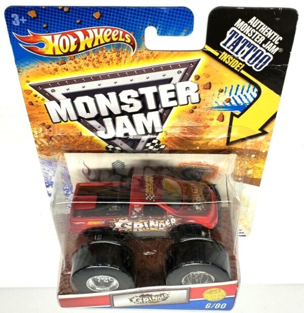 Grinder Monster Jam #6/80 (Red w/Decals) “1st Edition 2010 Series ...