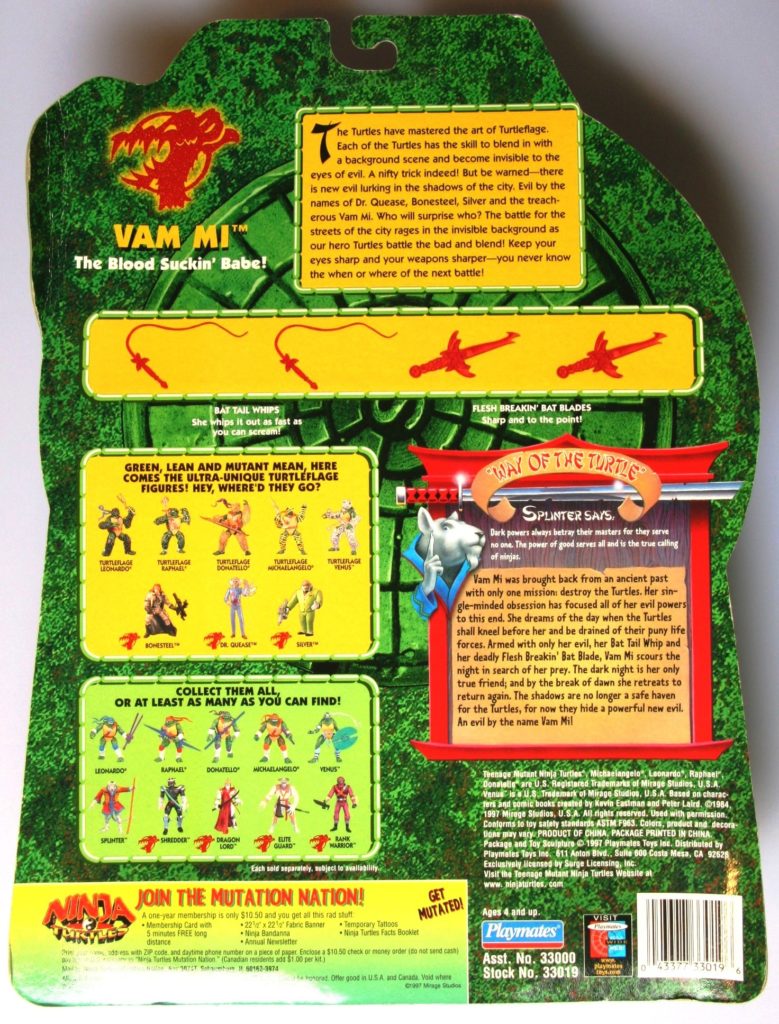 Vam Mi “The Next Mutation” (Ninja Turtles FOX TV Animated Action Figure ...