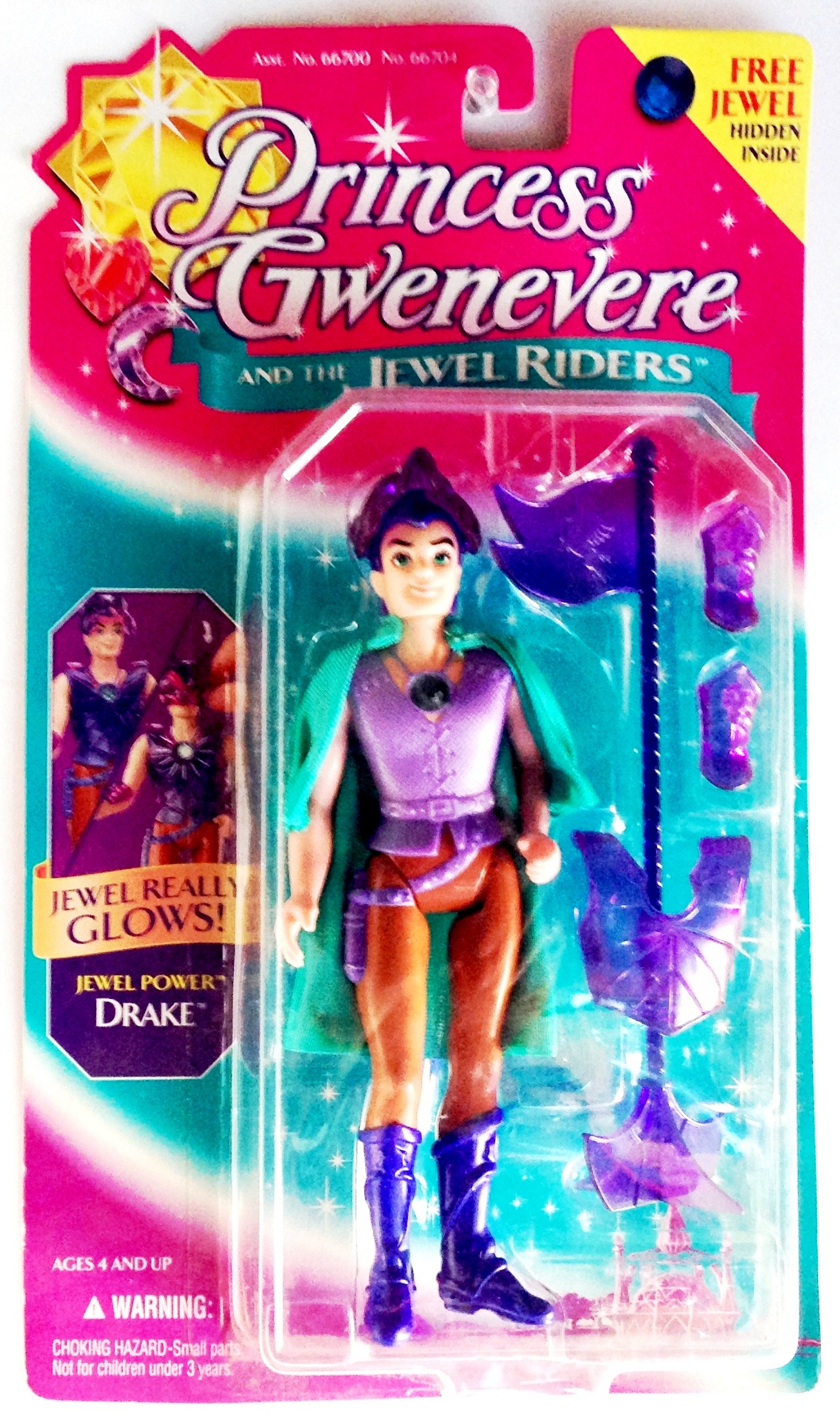 Vintage 1995 Kenner Princess Gwenevere And The Jewel Riders-DRAKE "1st ...