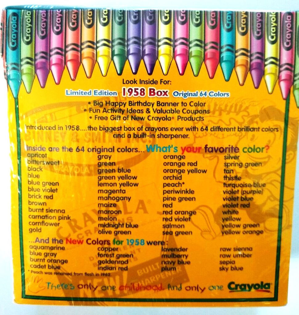 Crayola Crayons "Happy 40th Birthday 1958-98" (Original Box Set ...
