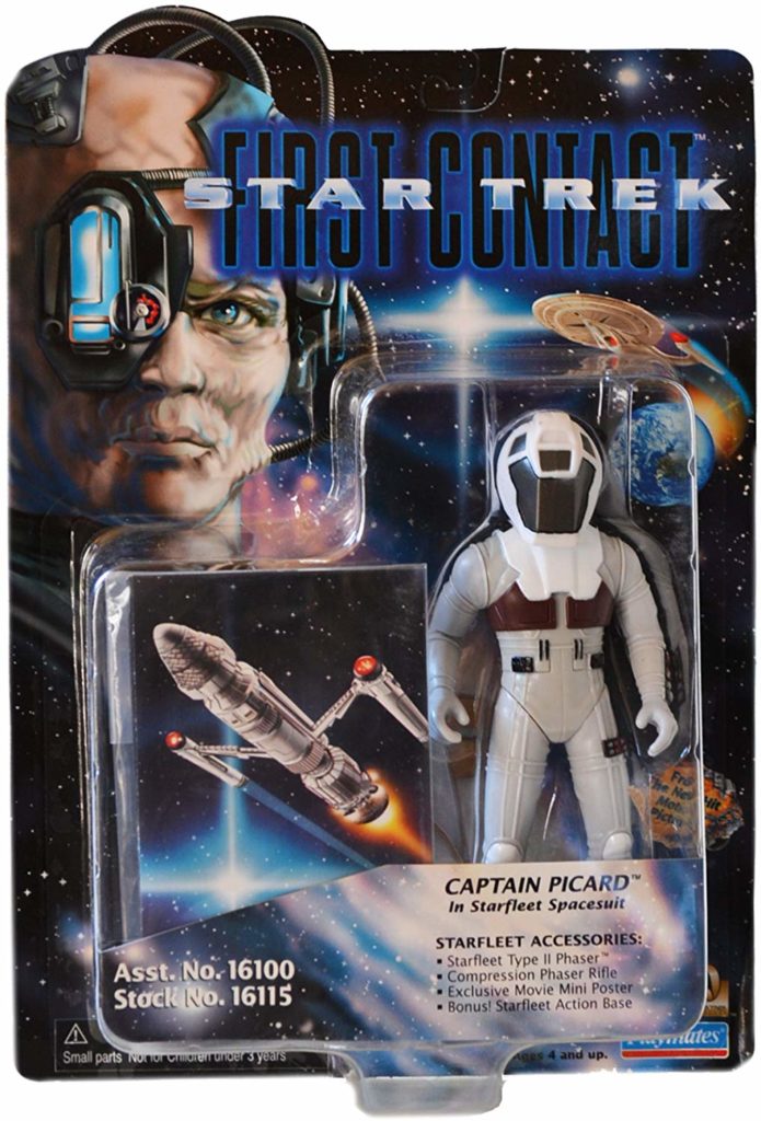 Captain Picard “In Starfleet Spacesuit” w/"2-Variant Red/Black ...