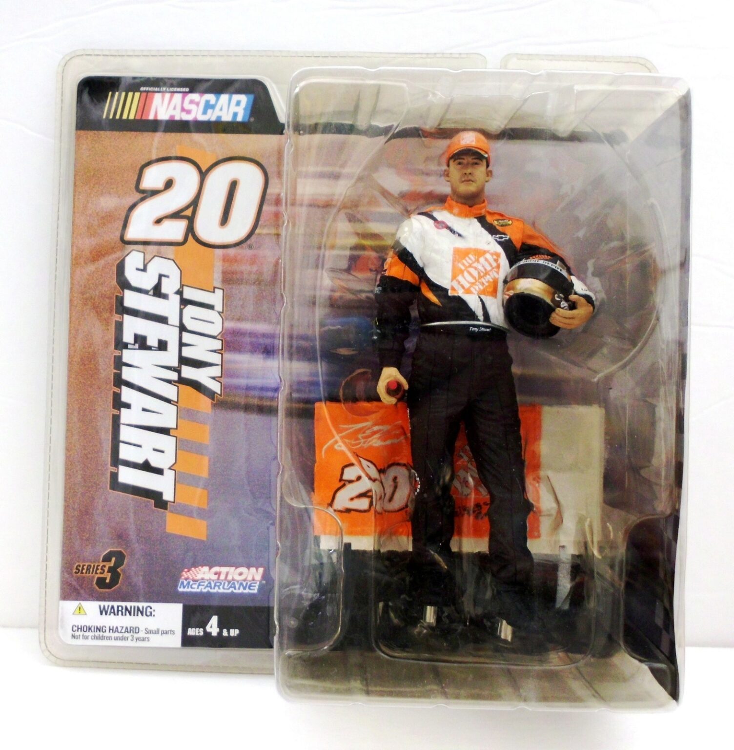 2004 McFarlane Nascar - Tony Stewart #20 "Coca Cola & Helmet"