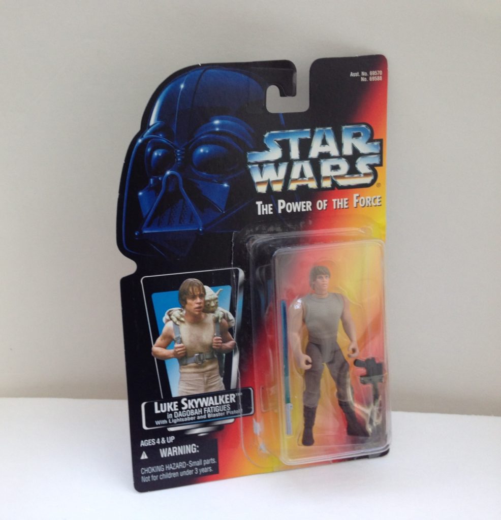 Luke Skywalker (“Re-Taped Age Factor Blister Card!”) Dagobah Fatigues ...
