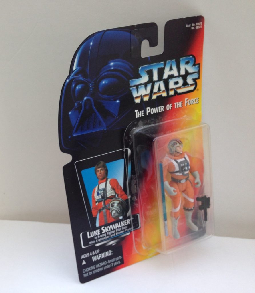 Luke Skywalker (“Re-Taped Age Factor Blister Card!”) X-Wing Fighter ...