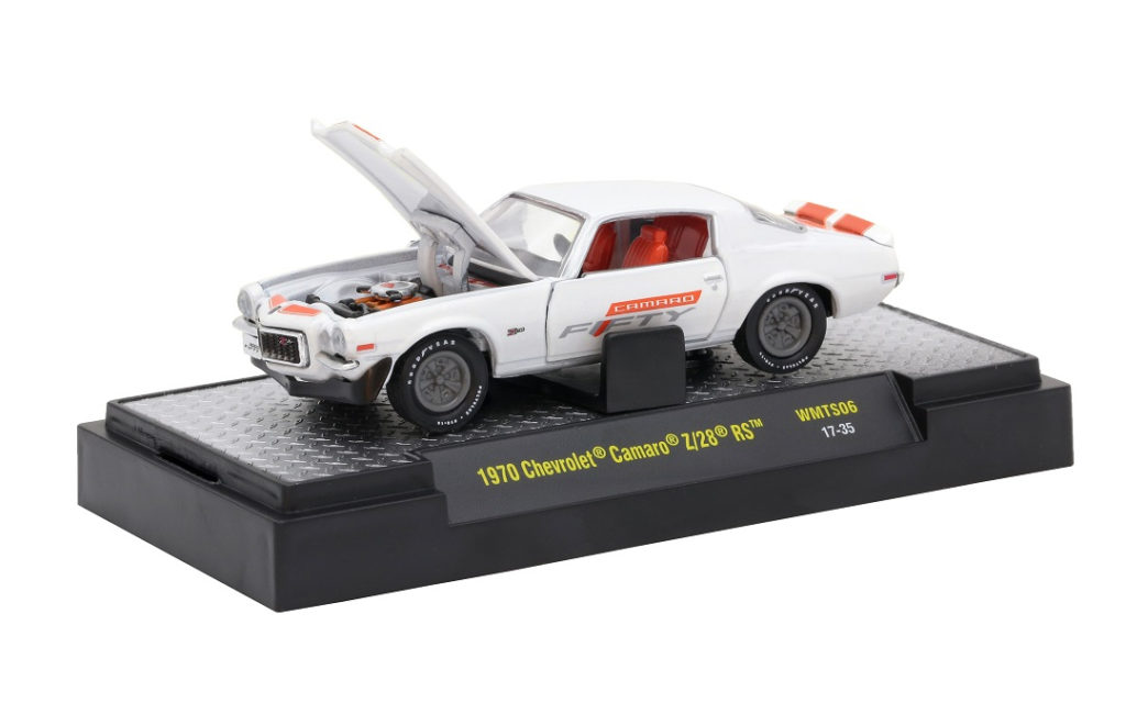 '70 Camaro Z 28 RS "Metal Flake Pearl White w/Orange Stripes-Premium ...