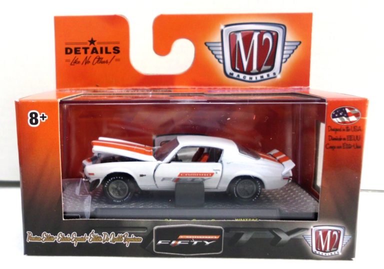 '72 Camaro Z 28 "Metal Flake Pearl White w/Orange Stripes-Premium ...