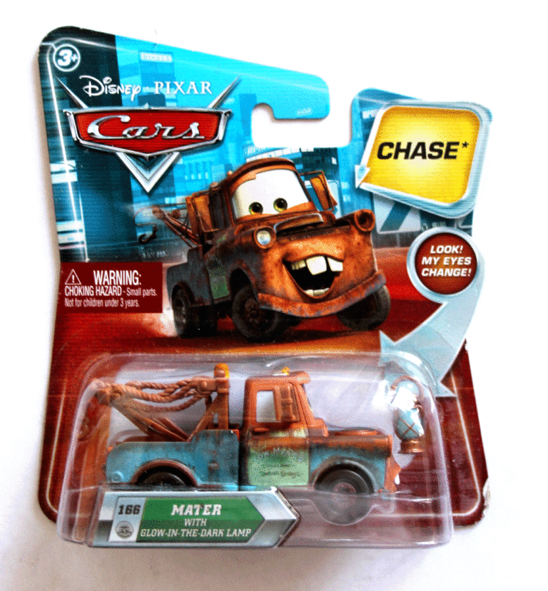 Mater "Chase #166 w/Glow-In-The-Dark Lamp - Disney Cars Series-4 ...