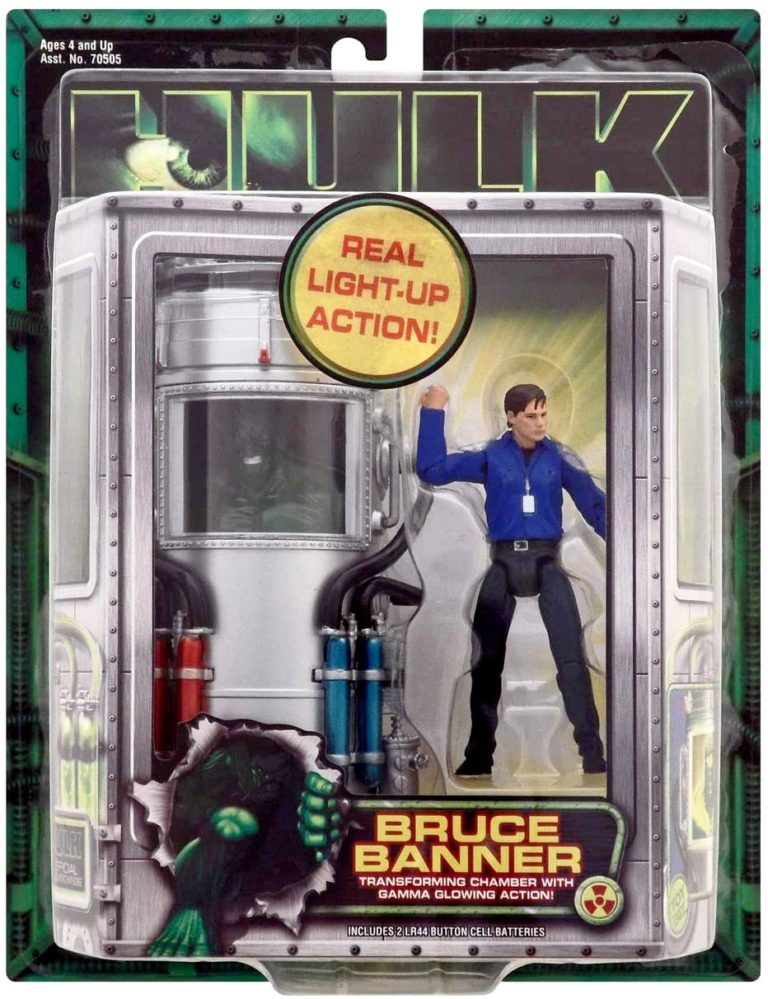 Hulk Bruce Banner "w/Transforming Chamber & Gamma Glowing Action ...