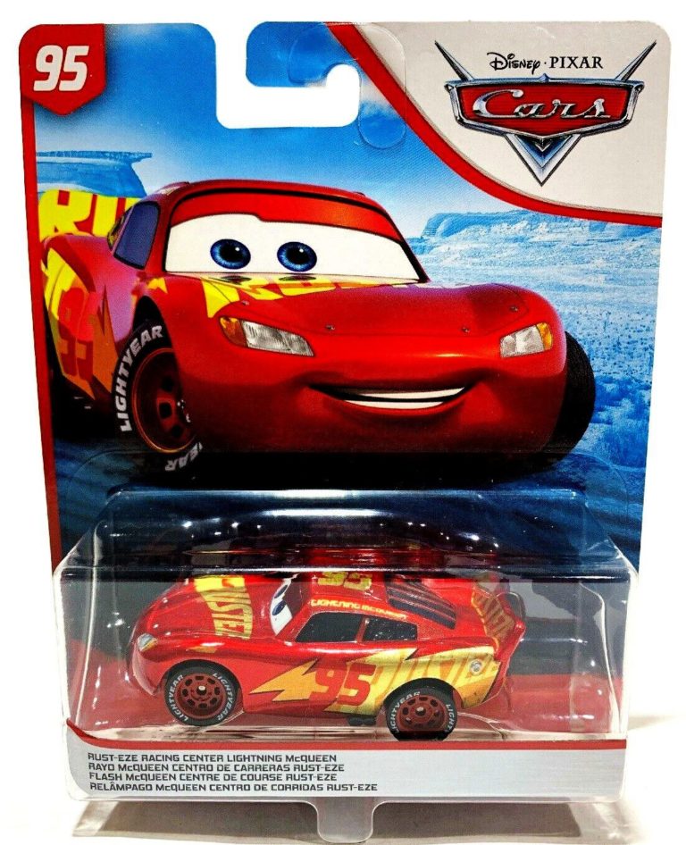 Rust-Eze Racing Center "Lightning McQueen #95 Matallic Red & Gold ...