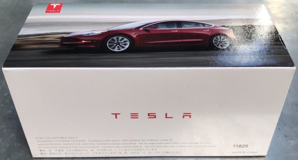 Tesla Model 3 Replica "Limited Edition Red 1:43 Scale Diecast Vehicle w ...
