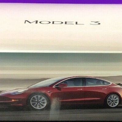 Tesla Model 3 Replica "Limited Edition Red 1:43 Scale Diecast Vehicle w ...